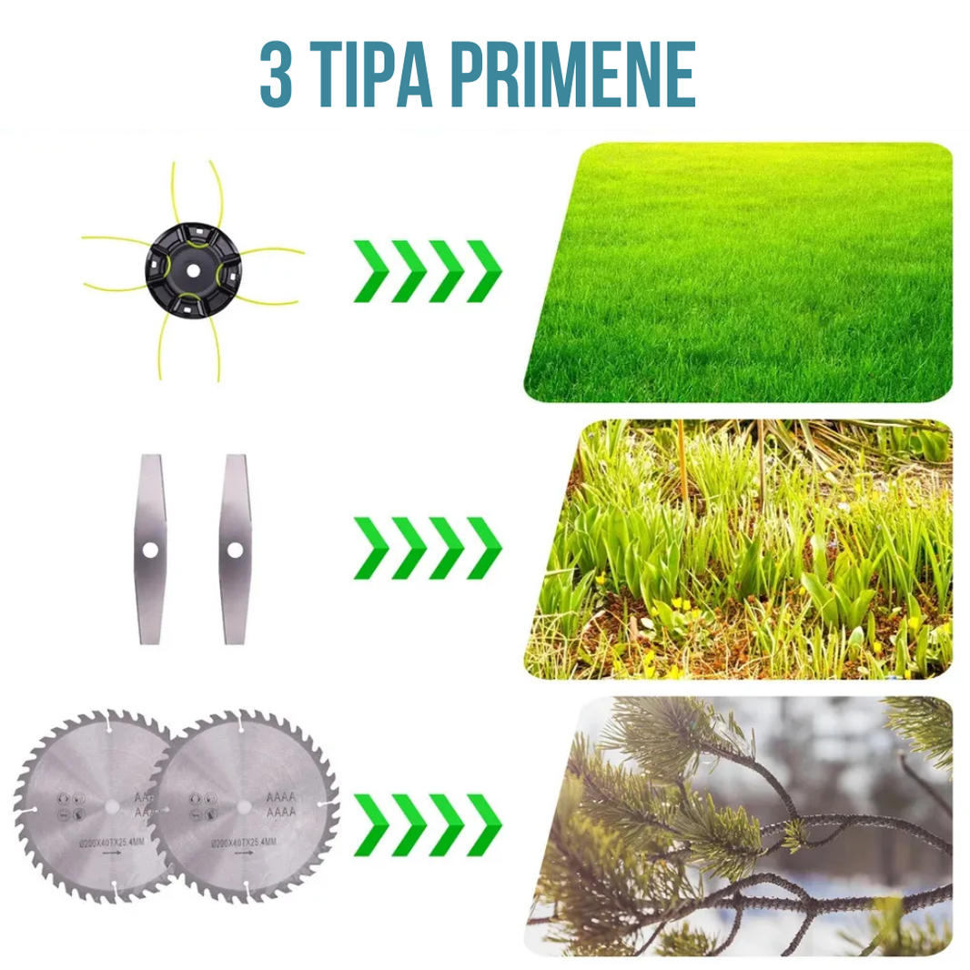 Bežični Trimer za Travu sa 2 Aku Baterije | Brushless Motor – kraba.online